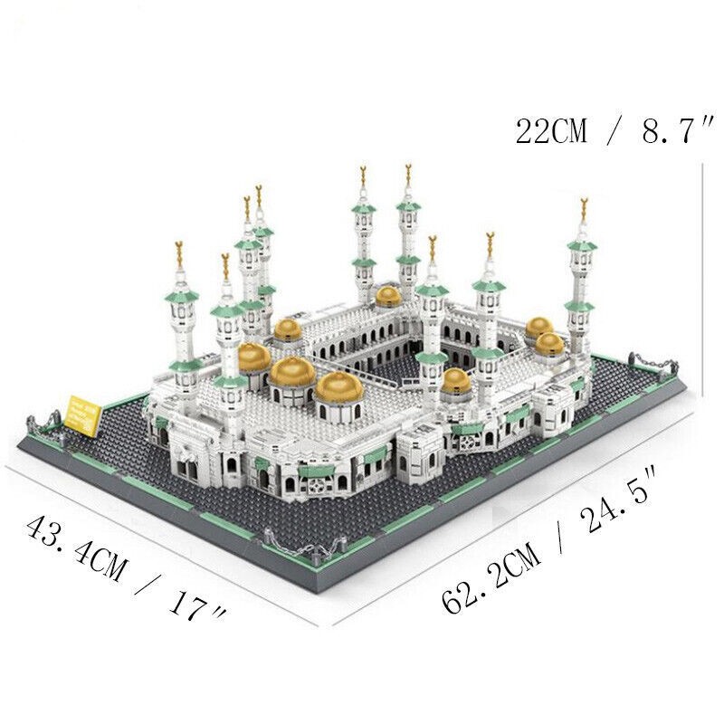 2023 NEW 2274Pcs Model Set Great Mosque Mecca Saudi Arabia Building ...