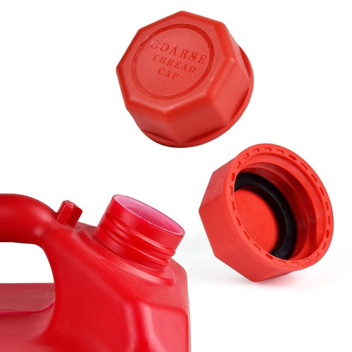 Gas Can Cap Replacement (2 Kit-Red), High Compatibility, Fits 1/2/3/5 ...