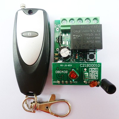 DC 24V 500W 1 CH On Off DC RF Wirless Key Fob Remote Control Relay ...