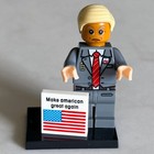 BRAND NEW President Donald Trump Lego Minifigure With MAGA American ...