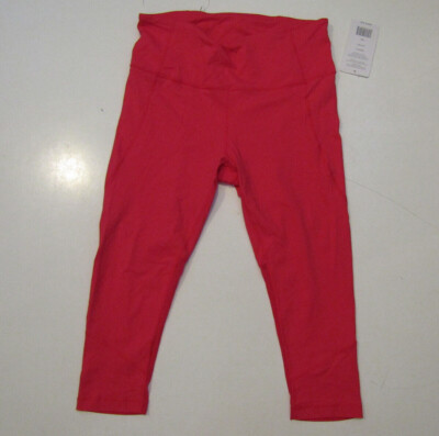 NWT Womens Active Life Hot Pink Exercise Active Mesh Panels Capris Size XXL | eBay