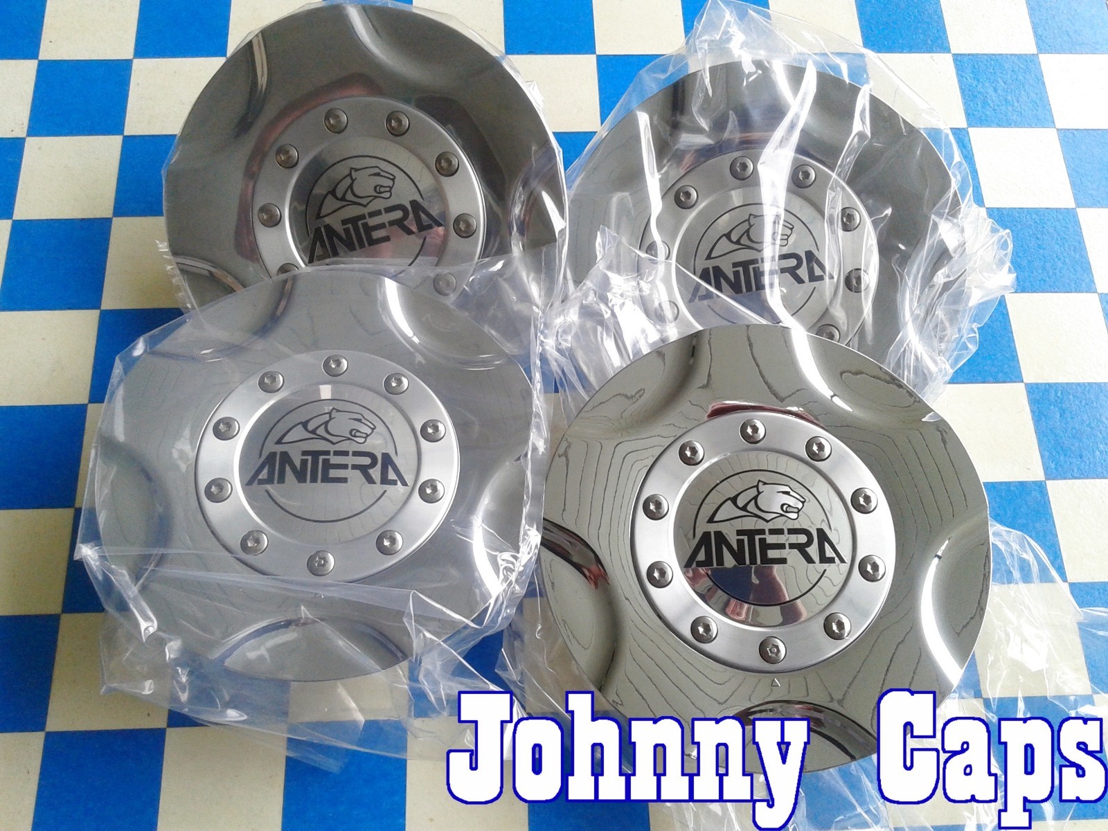 ANTERA Wheels CHROME Center Caps # 191 325 001 Custom Center Caps w ...