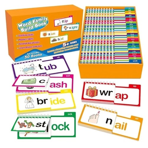 30pcs Letter Sounds Flash Cards Flip Books To Boost Preschoolers ...