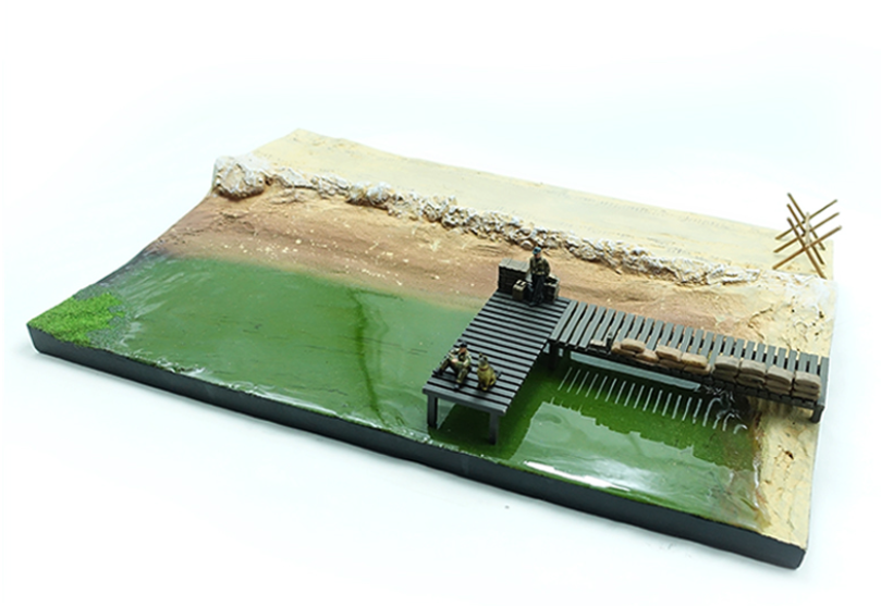 PMA WWII scenes the battle of malinowo Village platform 2 1/72 resin ...