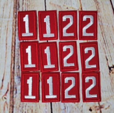 BSA Boy Scouts of America Red/White Troop Number Patches, New | eBay