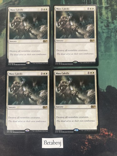 4x MTG Mass Calcify - Magic 2015 (M15) (Playset) | eBay