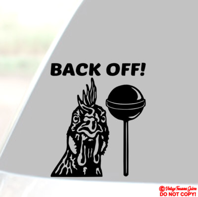 BACK OFF C0CK SUCKER! Vinyl Decal Sticker Car Window Wall Bumper FUNNY ...