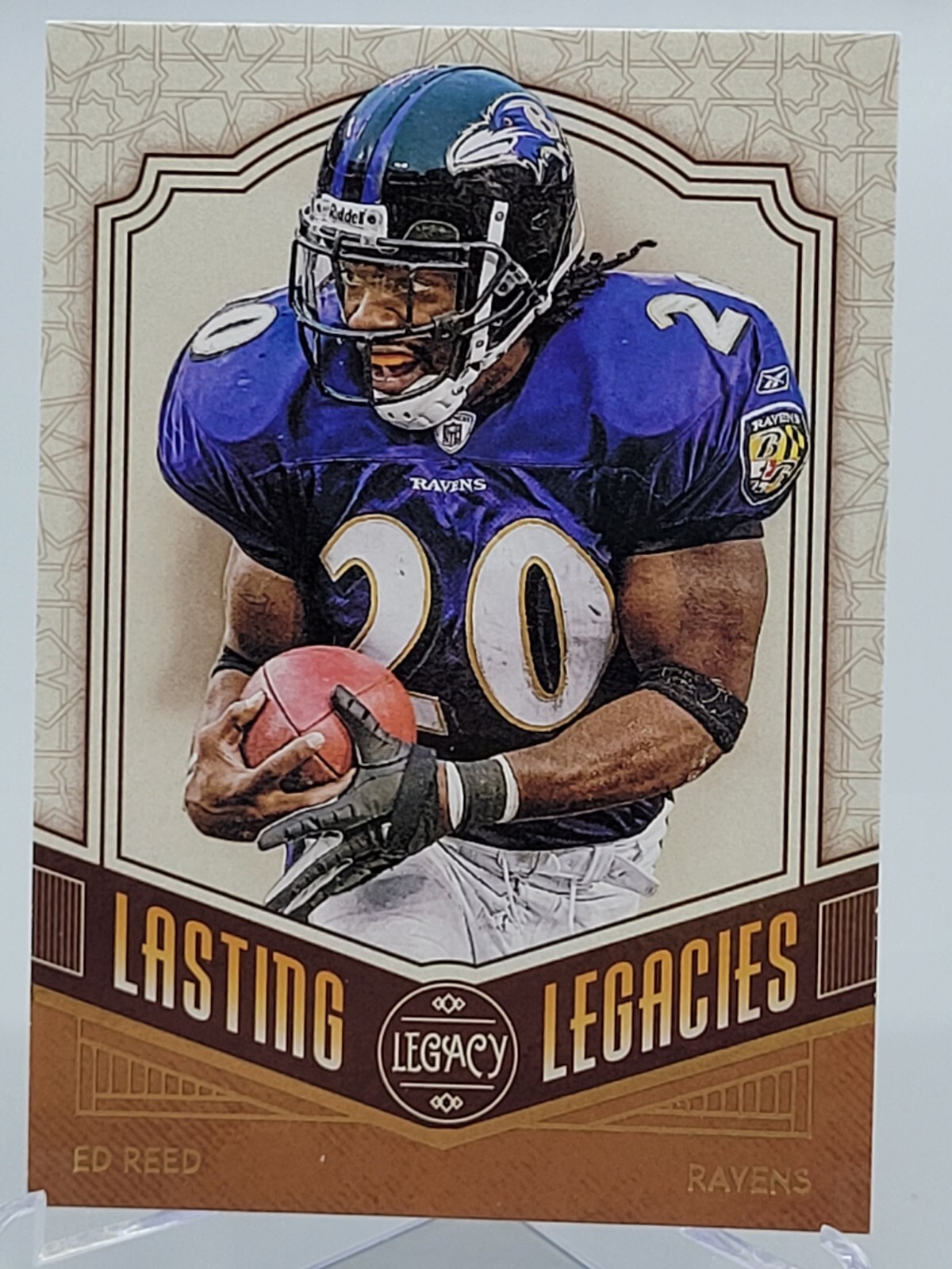 2020 PANINI LEGACY ED REED LASTING LEGACIES FOOTBALL CARD BALTIMORE ...