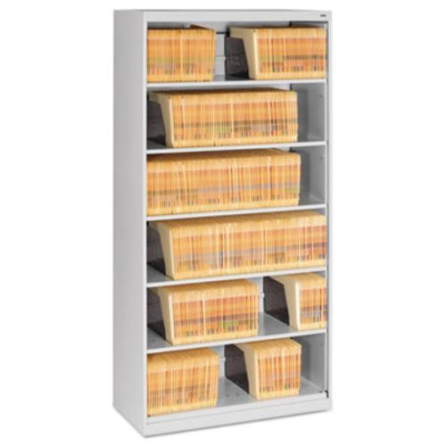 Tennsco FS360LGY Open Fixed Shelf Lateral File, 36w X 16 1/2d X 75 1/4 ...