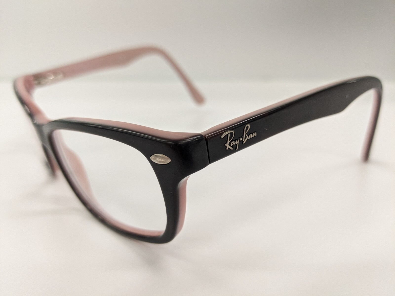 Ray-Ban Black & Pink Horned Cat's Eye Frames / RAP6607AA RC002 | eBay