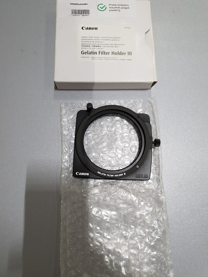 Canon Gelatin Filter G.F. Holder Adapter III 3 ring New Mint Condition ...