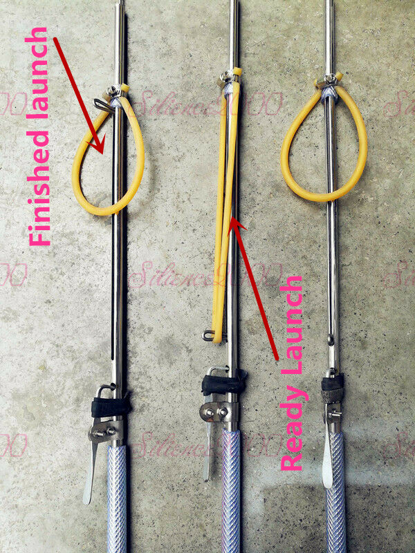 1Pc New Stainless Steel Rubber Band Ejection Fish Gun Diving Guns-Two ...