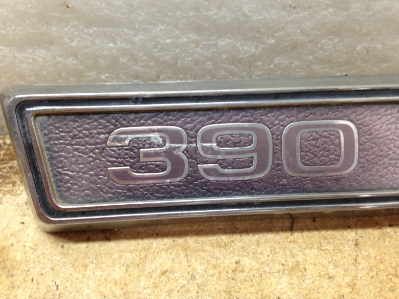 FORD C9AB 15A440A Fender 390 Emblem Right Side 13” Long | eBay