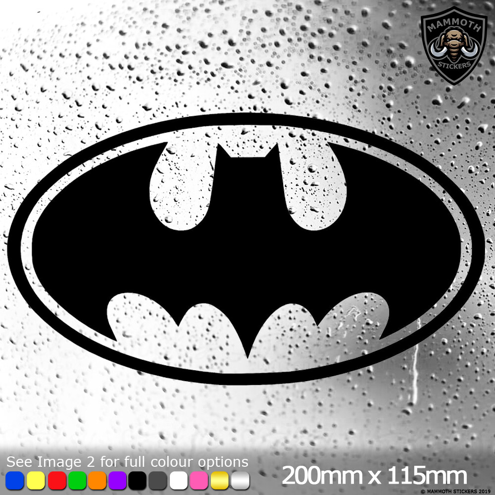 Batman Logo Stickers Batman Batman Logo 4 Vinyl Sticker