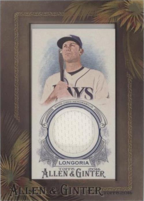 2016 Topps Allen & Ginter - Mini Framed Relics Evan Longoria #AGR-EL ...