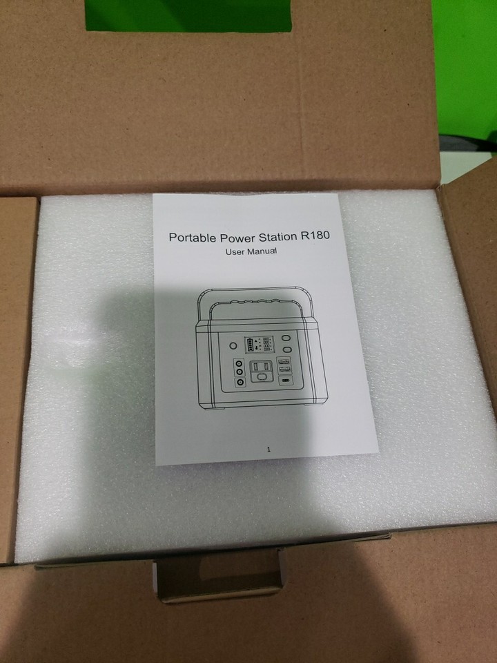 150W AC Portable Power Station Battery Charger Camping Road Trip Solar ...
