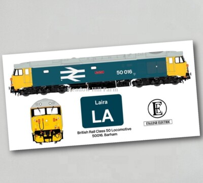 British Rail Class 50 Fridge Magnet 50016 Barham BR Blue Diesel ...
