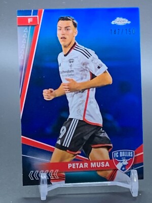 2024 Topps Chrome MLS Blue Refractor #3 PETAR MUSA FC Dallas /150 | eBay