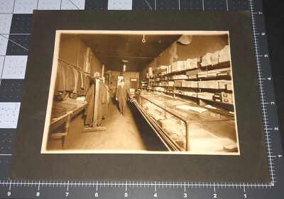 1910s Men’s CLOTHING STORE Interior COAT SHOP Display Case Antique ...