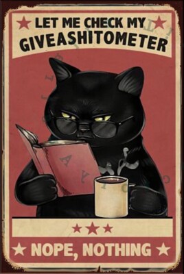 GIVEASHITOMETER Rustic Look Vintage Shed-Garage and Bar Man Cave Tin ...