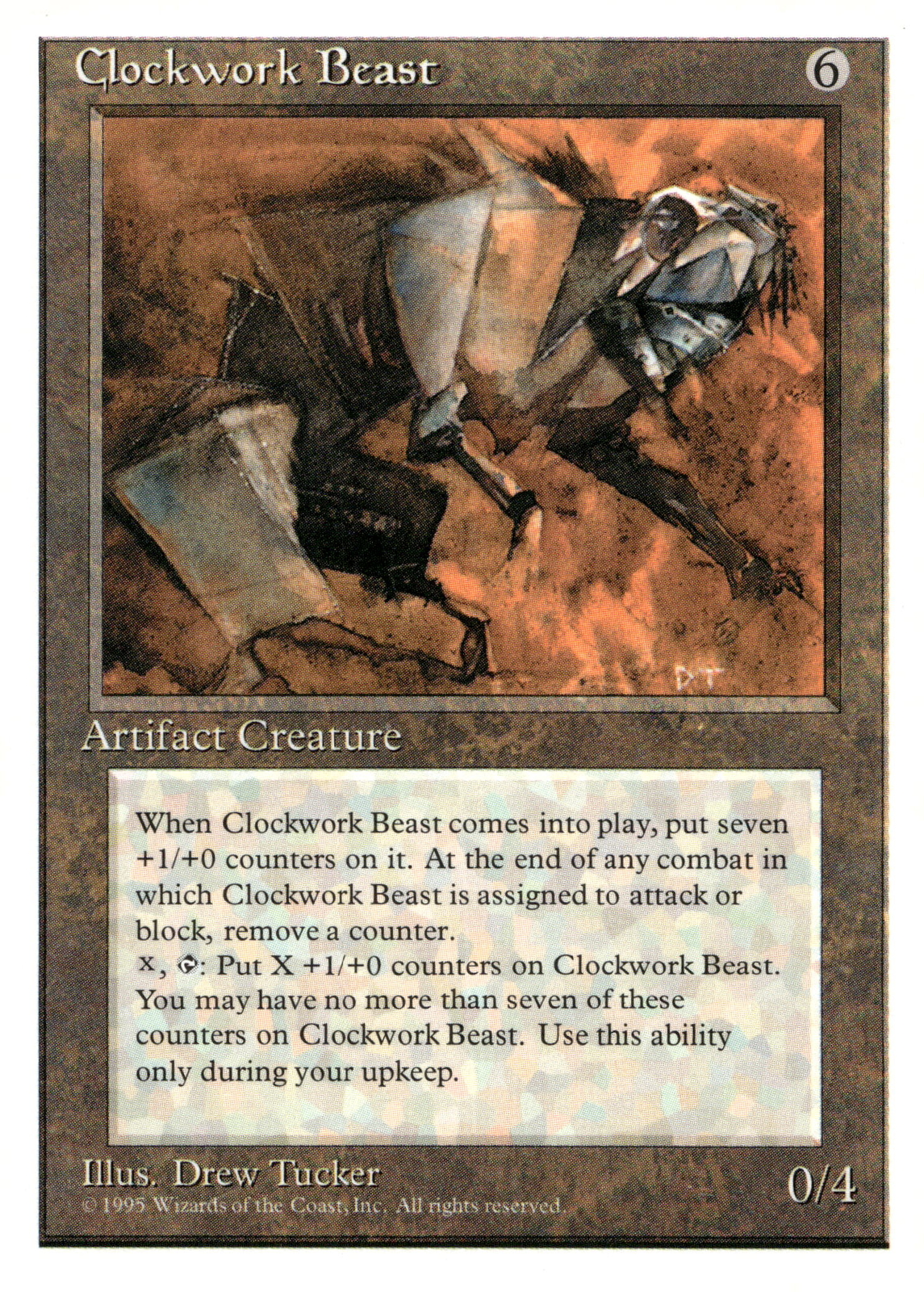 MTG Clockwork Beast Alternate 4th Edition Regular Rare for sale online ...