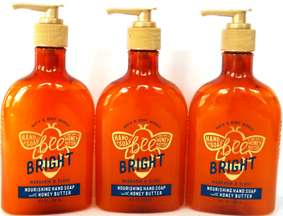 Bath Body Works BRIGHT MANDARIN & CLOVE Nourishing Hand Soap, 8 fl. oz ...
