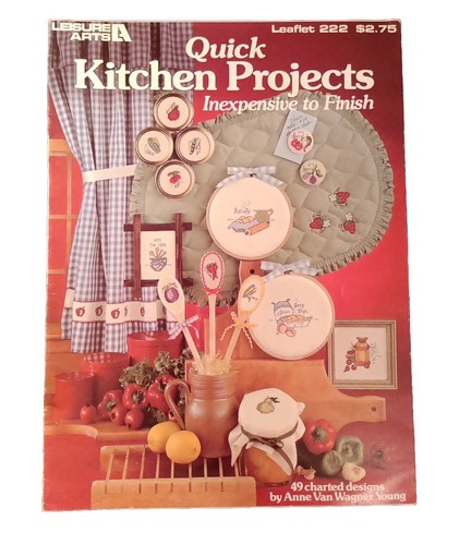 Quick Kitchen Projects Leisure Arts Cross Stitch Pattern 222 | eBay