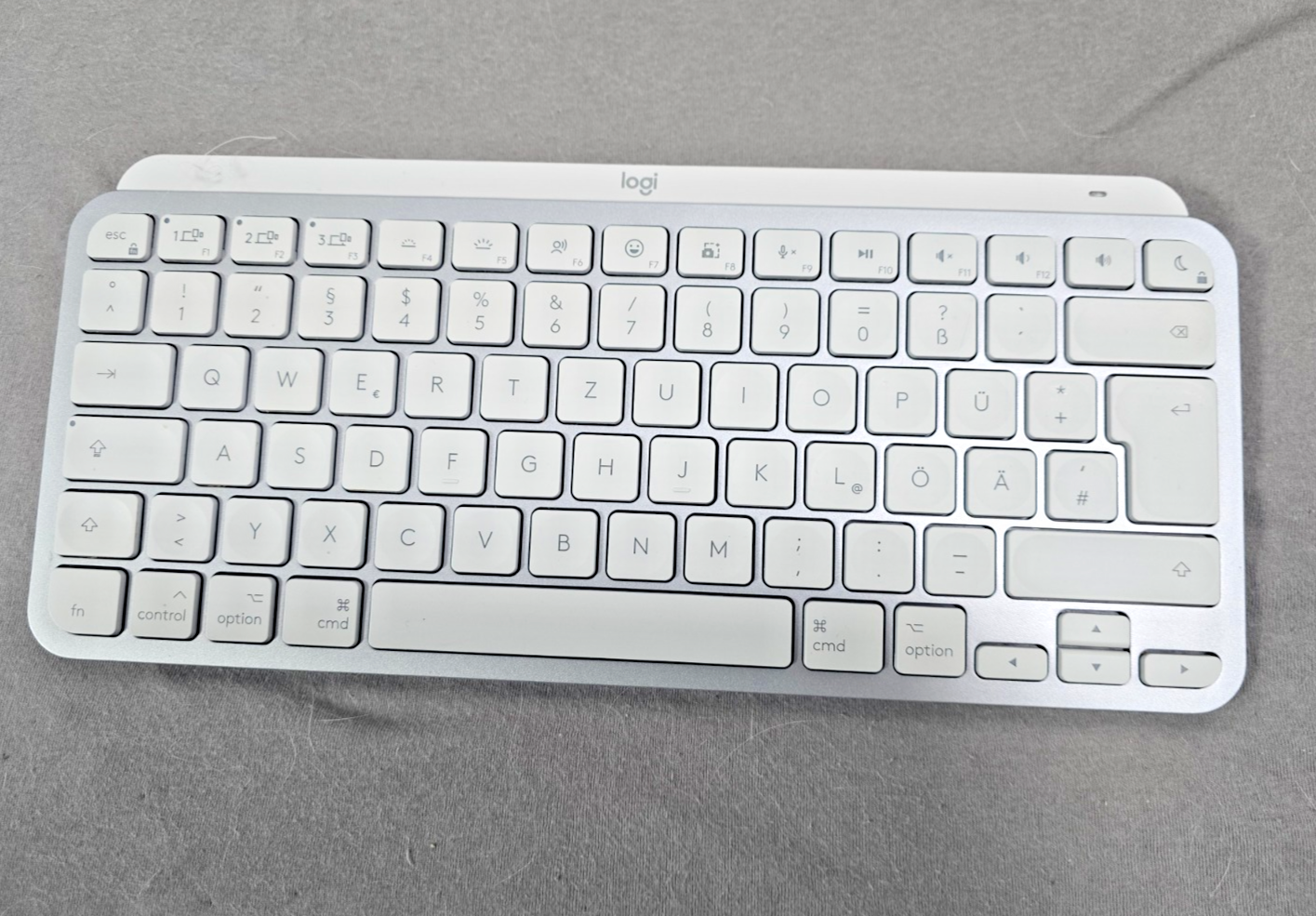 Logitech MX Keys Mini für Mac Kabellose Tastatur (Hellgrau), Deutsch ...