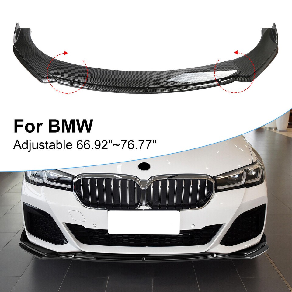 Front Bumper Lip Rear Splitter Spoiler Side Skirt Carbon Fiber For ...