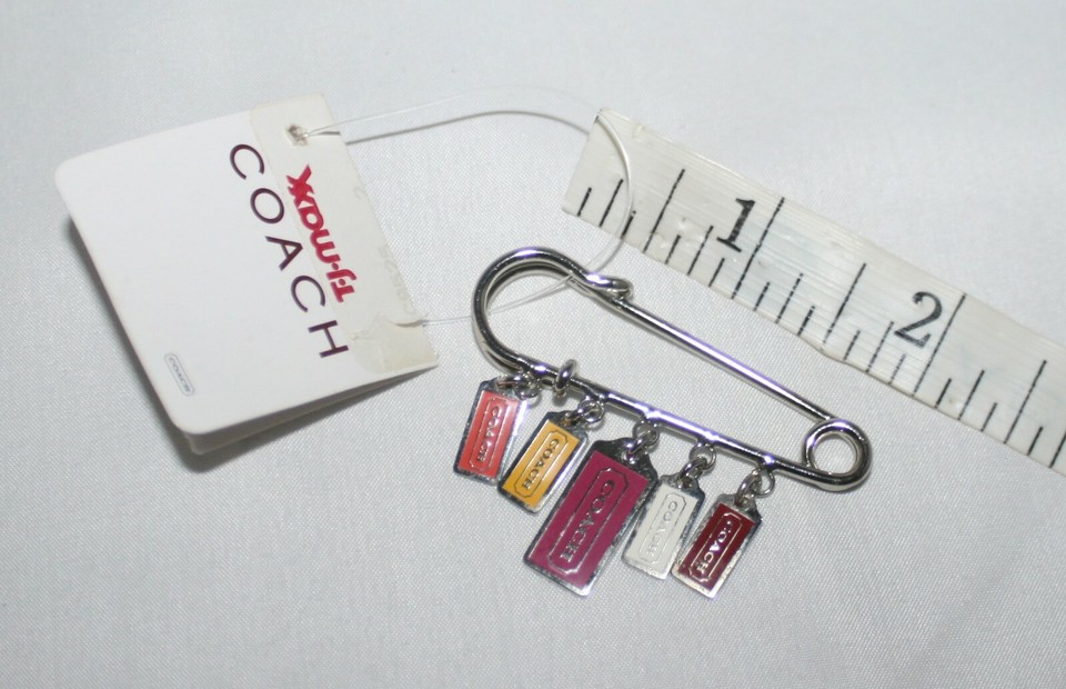 Coach Kilt Pin Enamel Skirt Lozenge Purse Bag Scarf Hangtags Charms ...