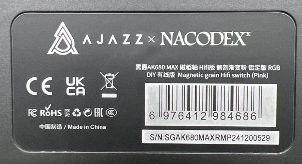 AJAZZ x Nacodex AK680 MAX 68% Top-mounted Mechanical Keyboard W ...