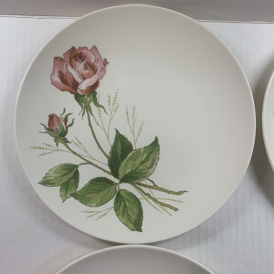 4 Tea Rose Dinner Plate Knowles X-2240-0 10-1/4” | eBay