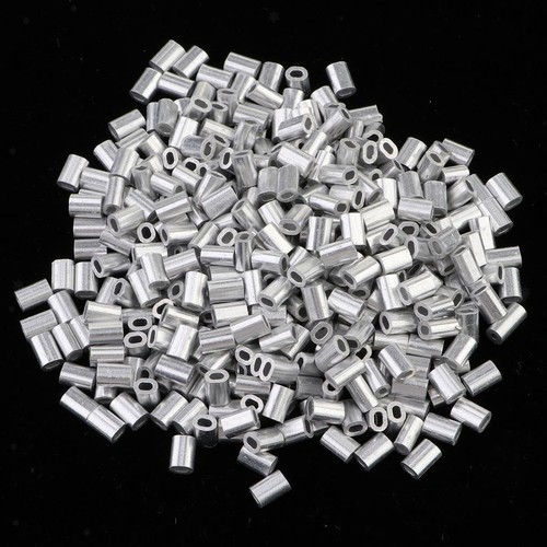 1000Pcs Fishing Aluminium Crimp Sleeves Tube DIY Leader Rigging | eBay