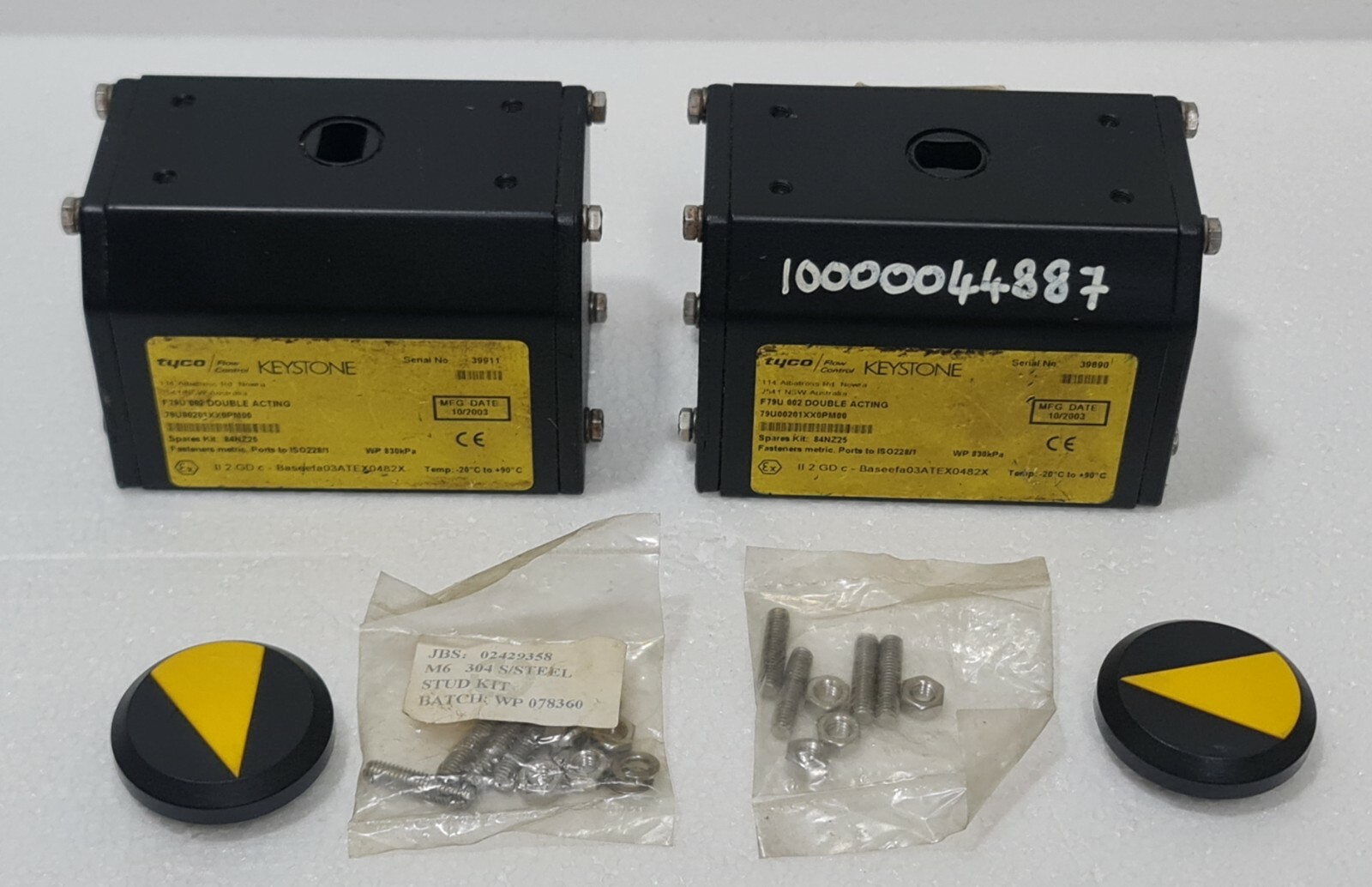 TYCO KEYSTONE F79U 002 DOUBLE ACTING ACTUATOR WP 830kPa 79U00201XX0PM00 ...