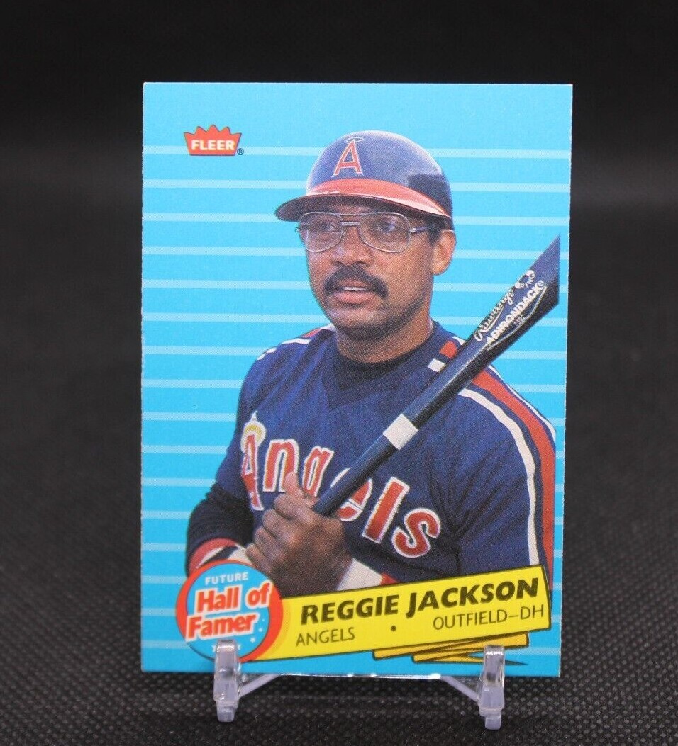 1986 Fleer Future Hall Of Famer Reggie Jackson Rookie California Angels ...