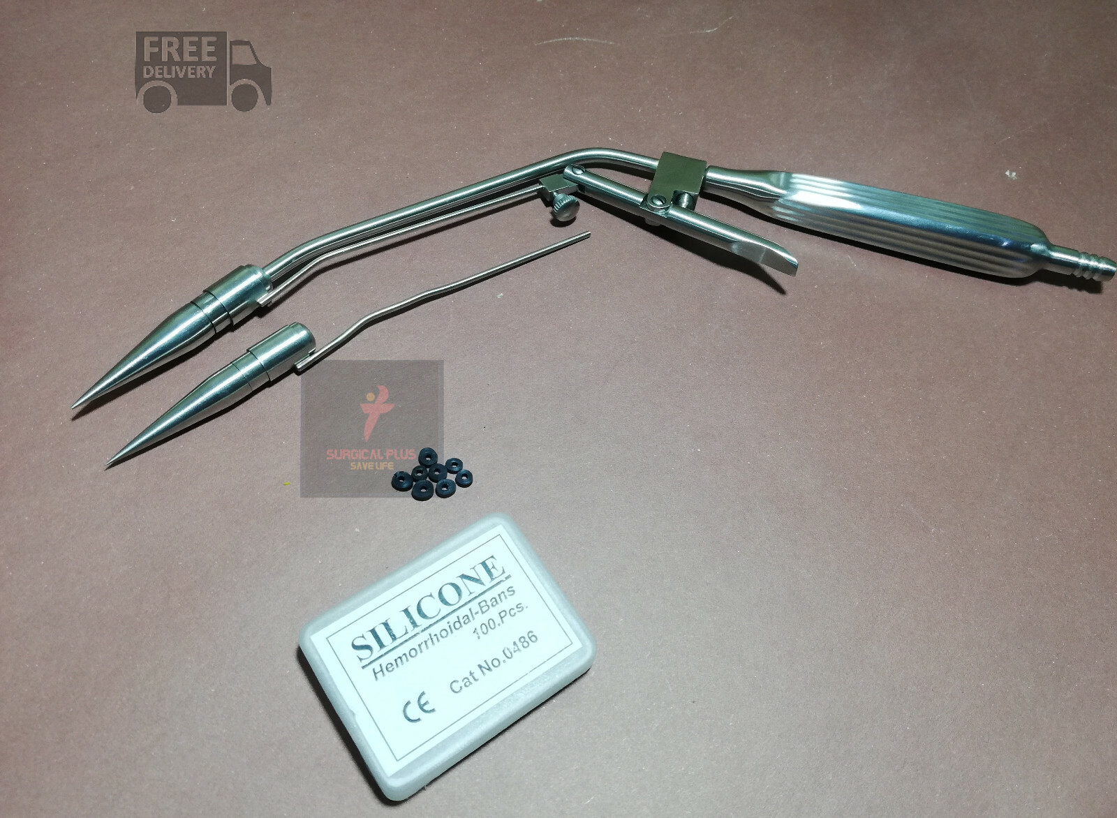 Hemorrhoid Suction Ligator Band Rectal Ligature with two cone ...