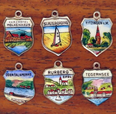 Vintage silver GERMANY GERMAN BAVARIA AUSTRIA SOUVENIR TRAVEL SHIELD ...