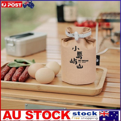 1kg 680ml Food Packaging Bag Funnel Picnic Canvas Grain Rice Storage ...
