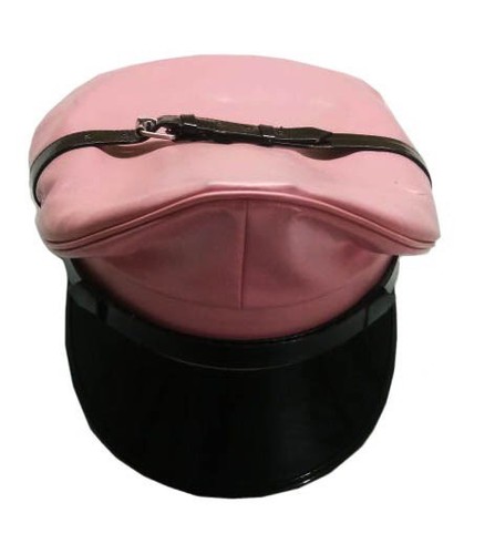Genuine Leather Pink Army Muir Biker Peaked Police Military Cap Size XS ...