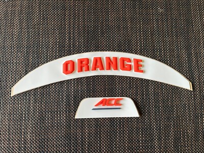 ACC Syracuse Orange Football Helmet Speedflex 3D Bumper Decals | eBay