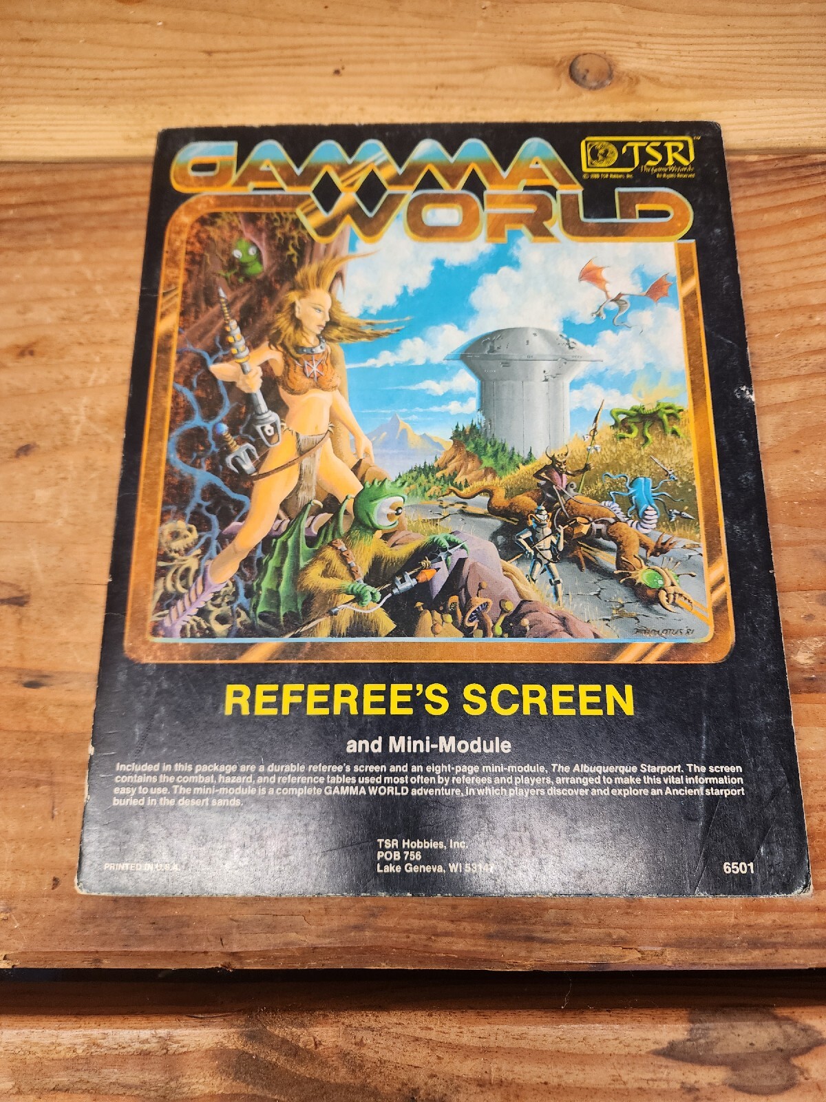 Gamma World TSR 6501 Referee's Screen 1981 1st Edition | eBay