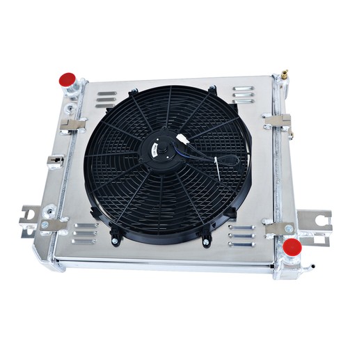 3 Row Aluminum Radiator Shroud Fan For 2002-2006 Jeep Liberty 3.7L ...