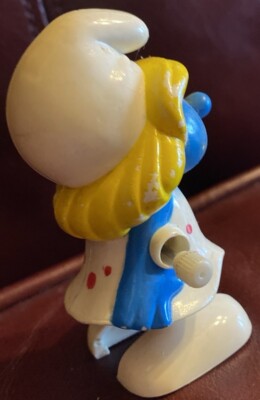 Vintage 1982 Galoob Smurf: Smurfette Wind-Up Damaged | eBay