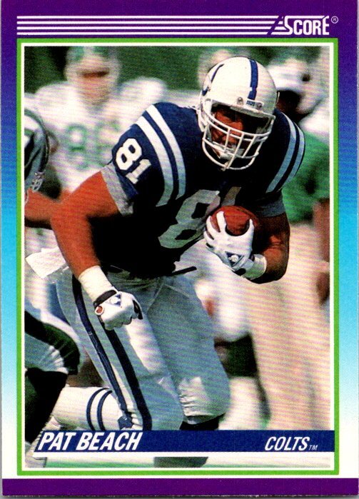 1990 Score Football 505 Pat Beach | eBay