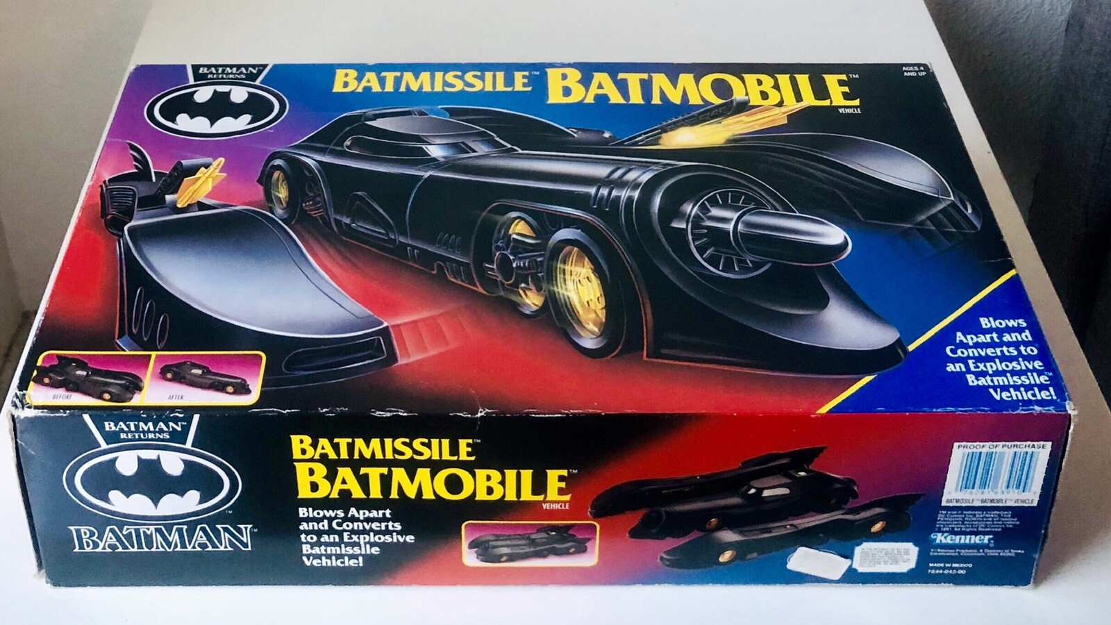 Batmissile Batmobile 1991 Batman Returns by Kenner(Complete) | eBay