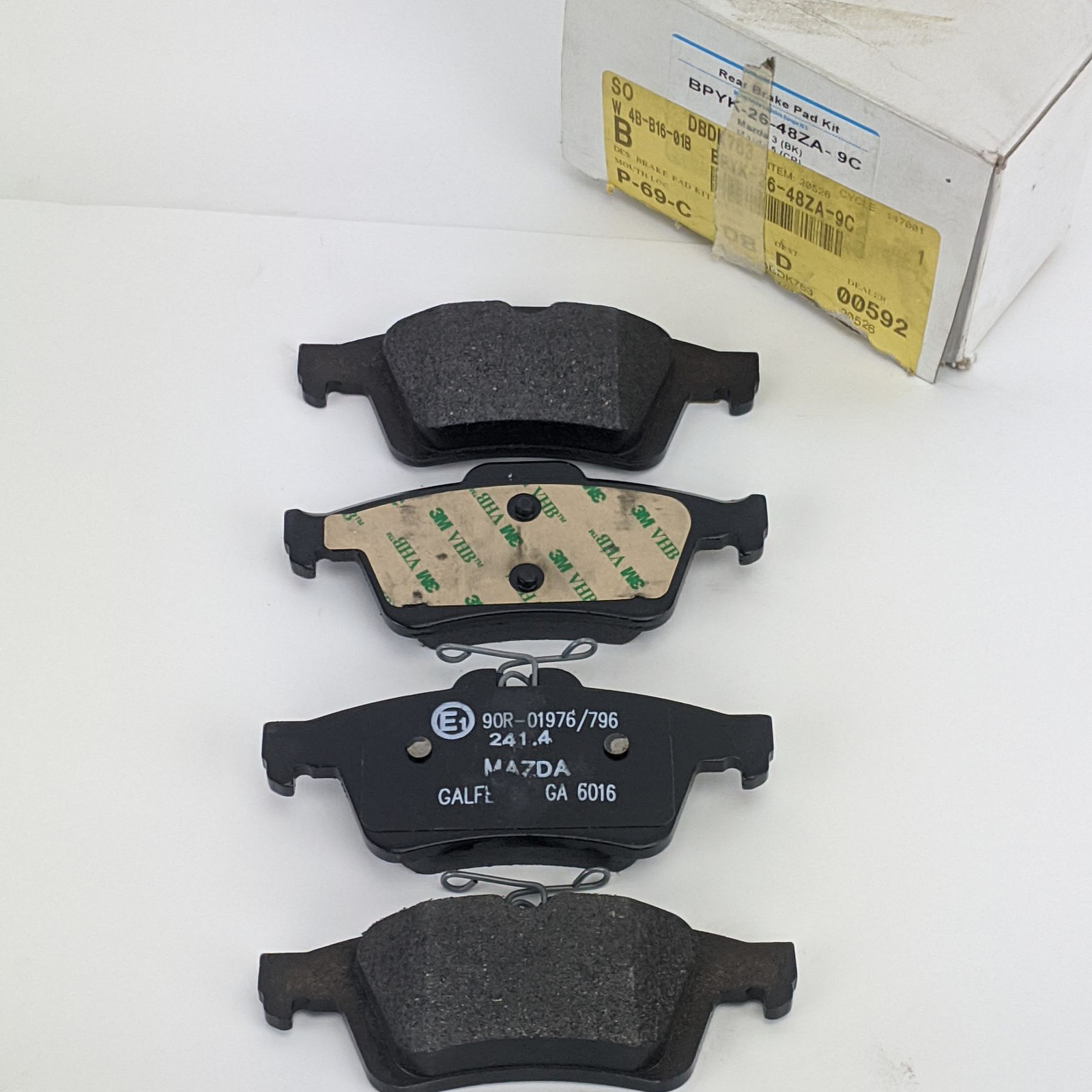 GENUINE MAZDA 3 REAR BRAKE PAD KIT (BK) 2003-2009 for sale online | eBay