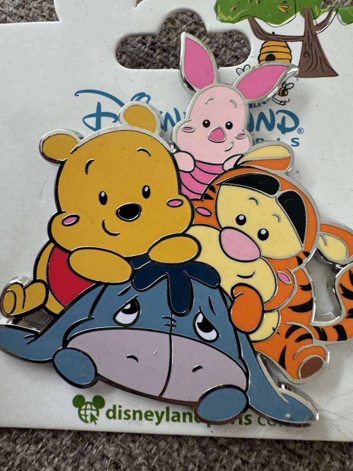 Disneyland Paris Winnie the Pooh Piglet Eeyore Tigger Mini Jumbo Disney ...
