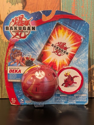 2009 BAKUGAN DEKA BATTLE BRAWLERS RED NEO DRAGONOID SEGA TOYS SEALED IN ...