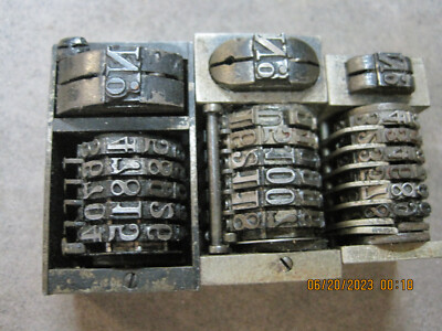 Numbering Machines - Vintage Letterpress