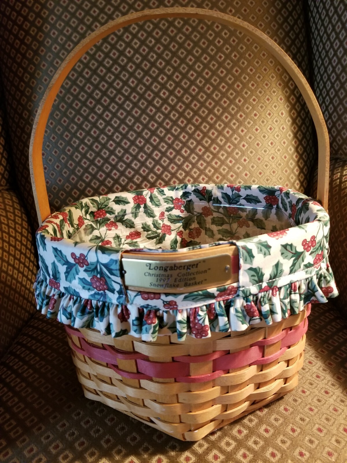 Longaberger 1997 Edition Christmas Collection Snowflake Basket Combo ...